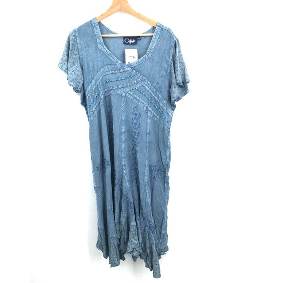 Coline | Dresses | New Coline Rayon Handkerchief Hem Boho Cottagecore ...
